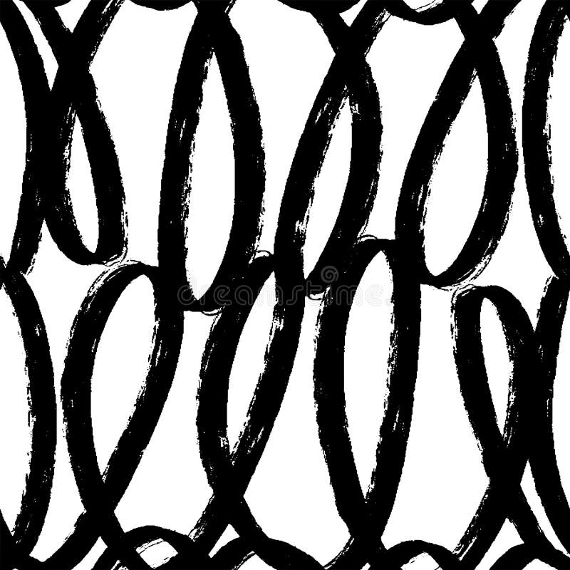 Seamless Pattern with Organic Texture, Freehand Loops. Surface Design ...