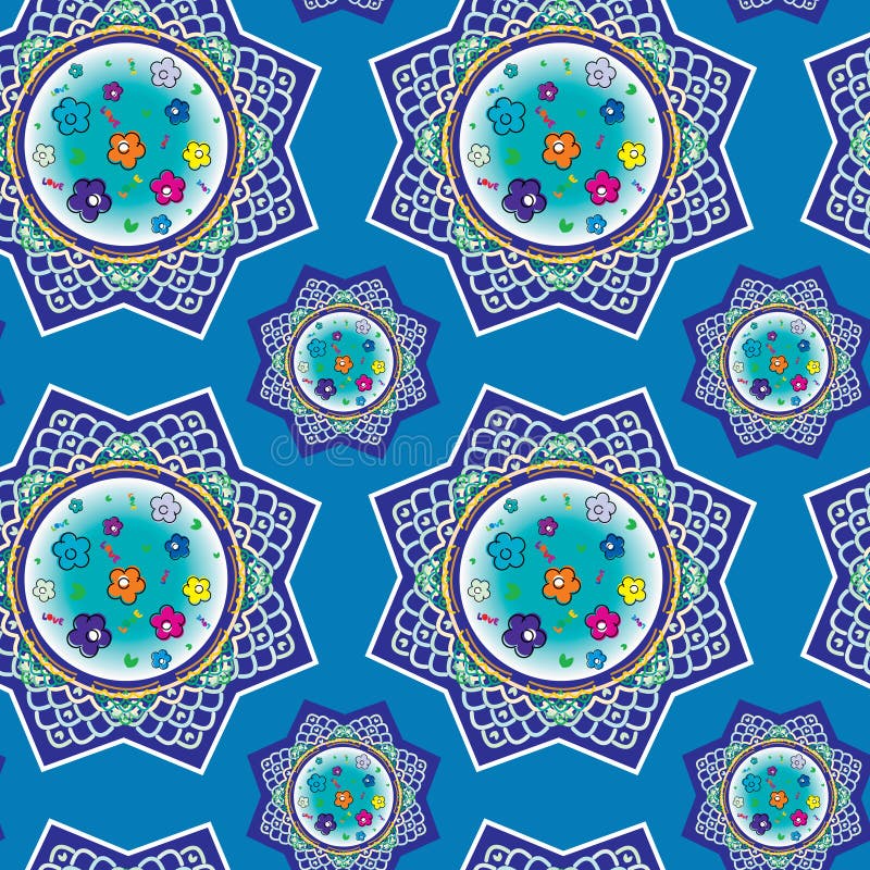 Arabic Seamless Script Pattern Stock Vector - Illustration of arab ...