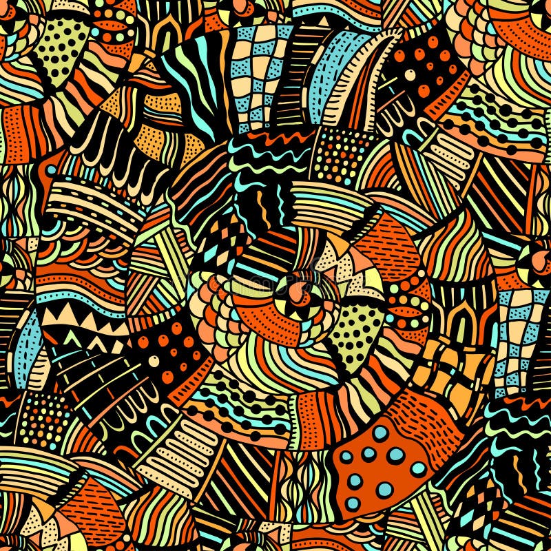 Seamless pattern with stock vector. Illustration of african - 83262465