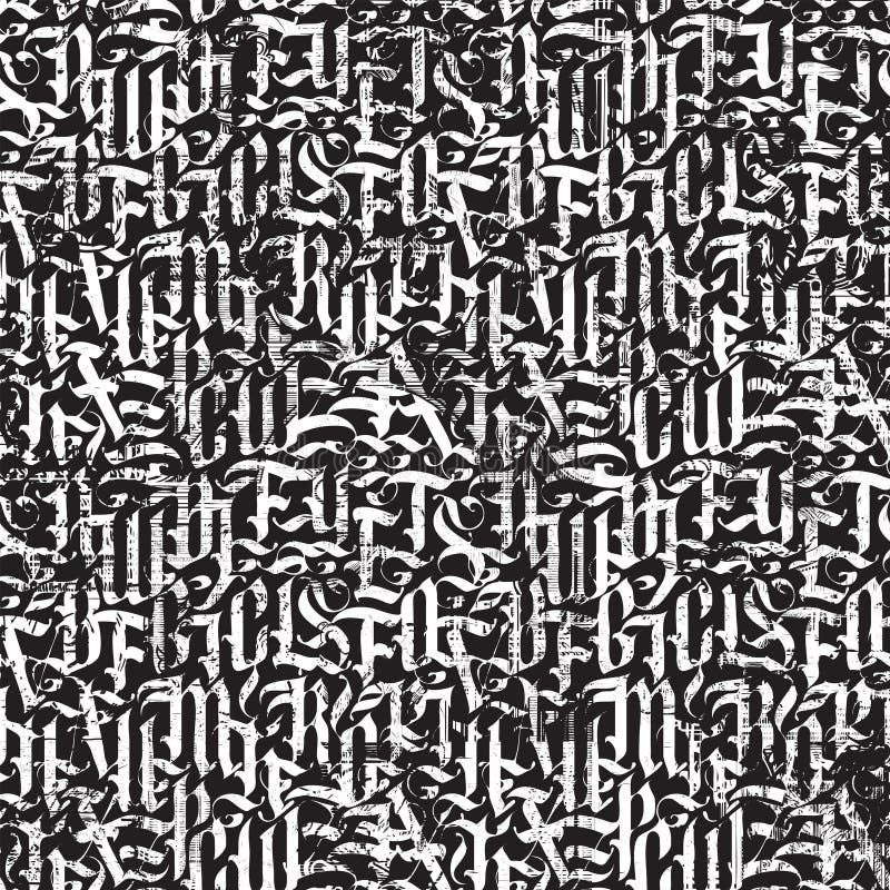 Gothic Letters Monochrome Stock Illustrations – 160 Gothic Letters ...