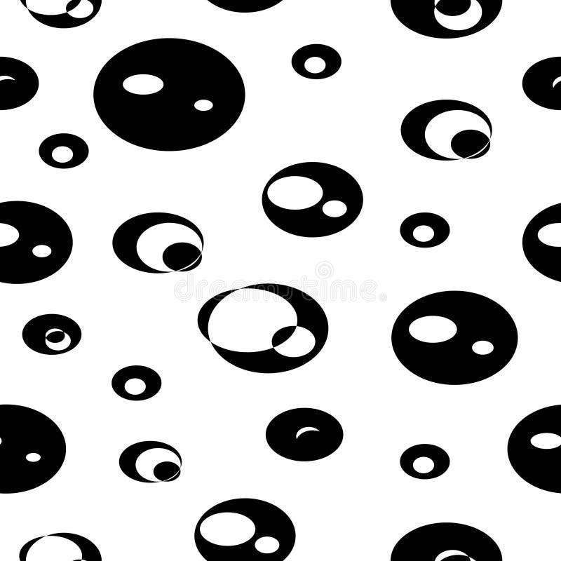 Seamless Pattern with Oval Shapes with Various Oval Inclusions ...