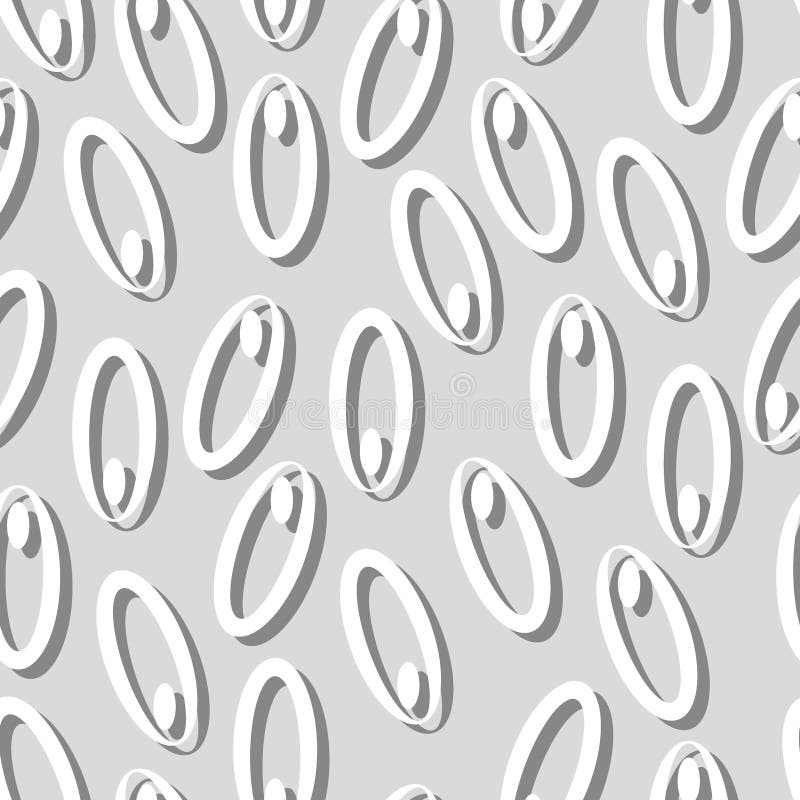 Seamless Pattern With Gray Ovals On A White Background. Stock Vector ...