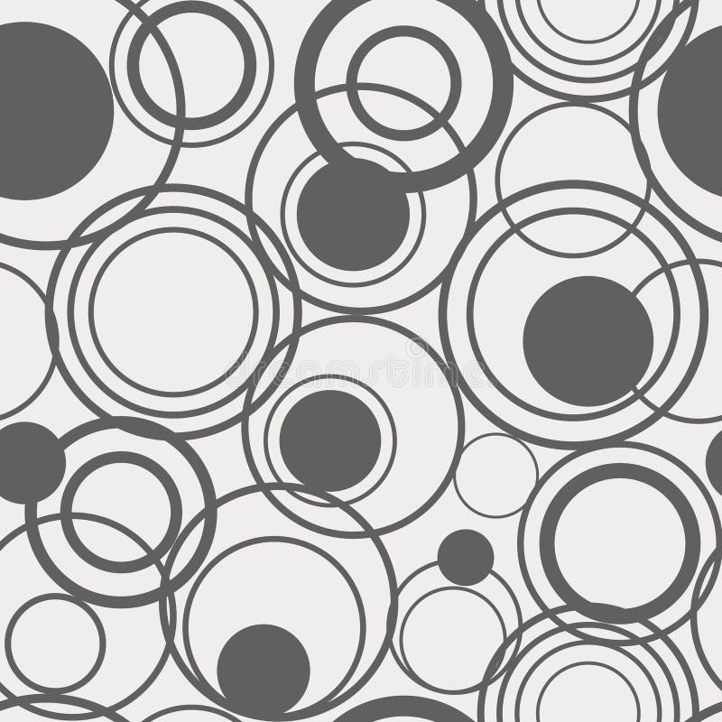 Red Seamless Overlapping Circles Pattern Image Stock Vector