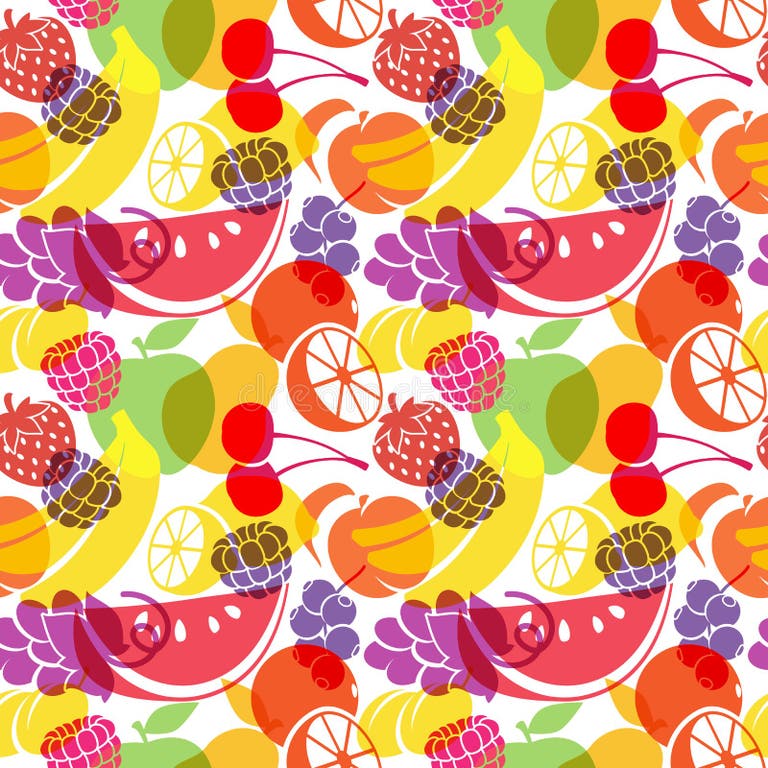 Overlapping Fruits Stock Illustrations – 1,025 Overlapping Fruits Stock ...