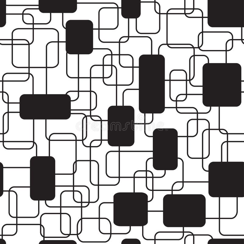 Seamless Pattern of Overlapping Rectangles. Stock Vector - Illustration ...