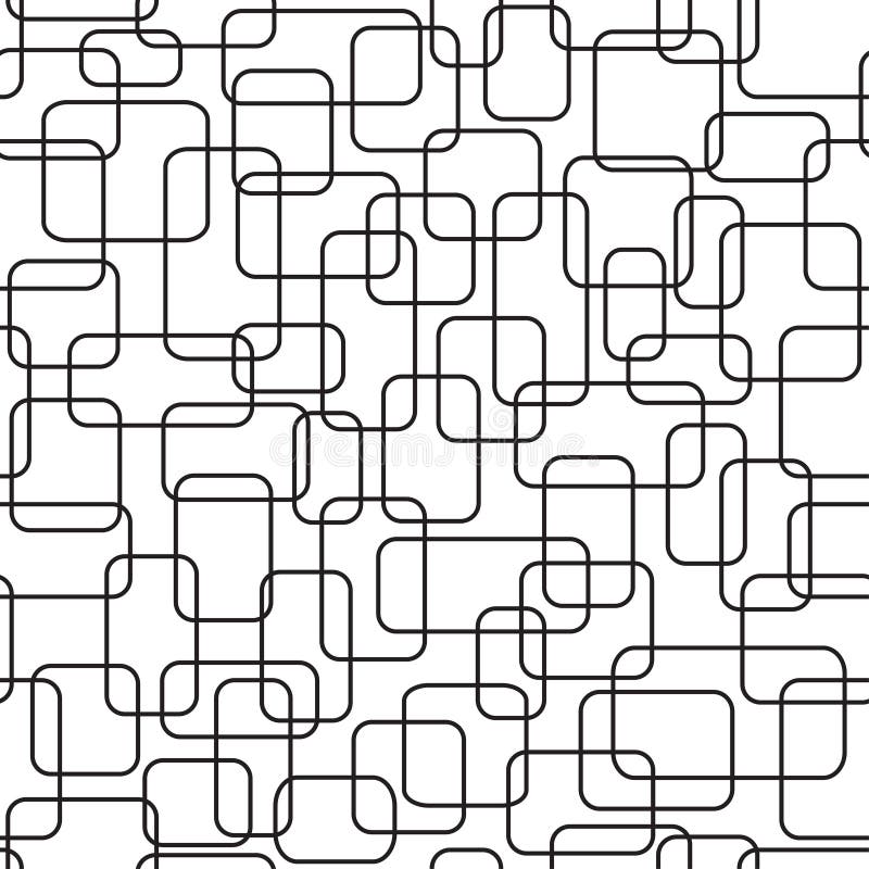 Seamless Pattern of Overlapping Rectangles. Stock Illustration ...