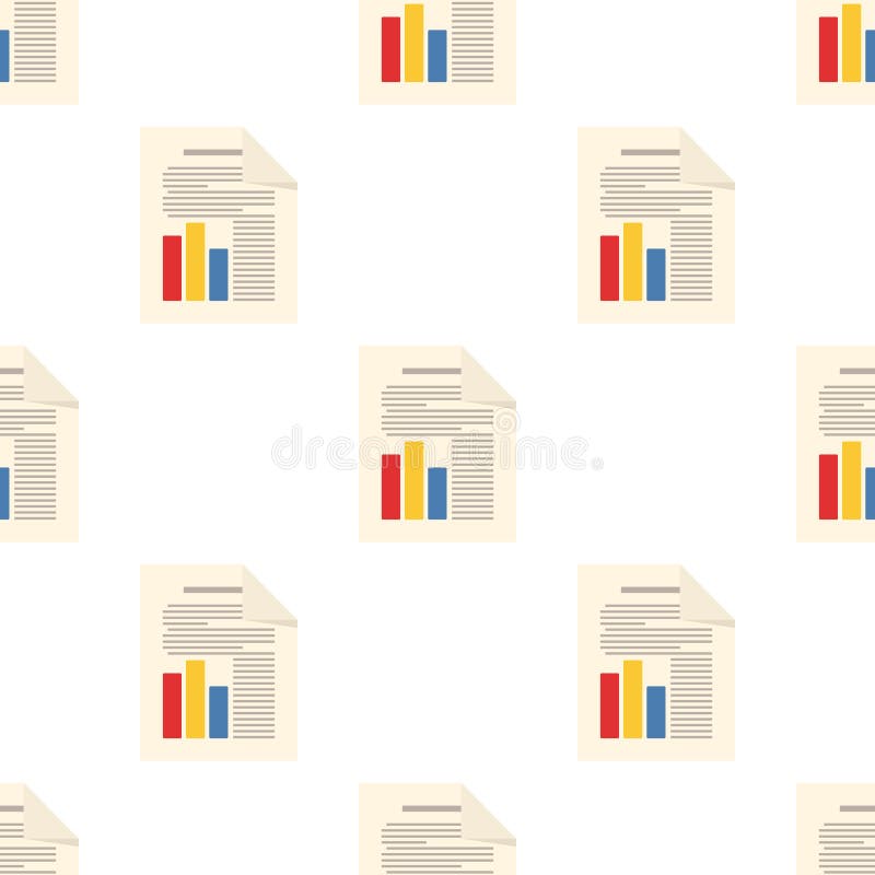 Page Sheet with Columns Graph Seamless Stock Vector - Illustration of ...