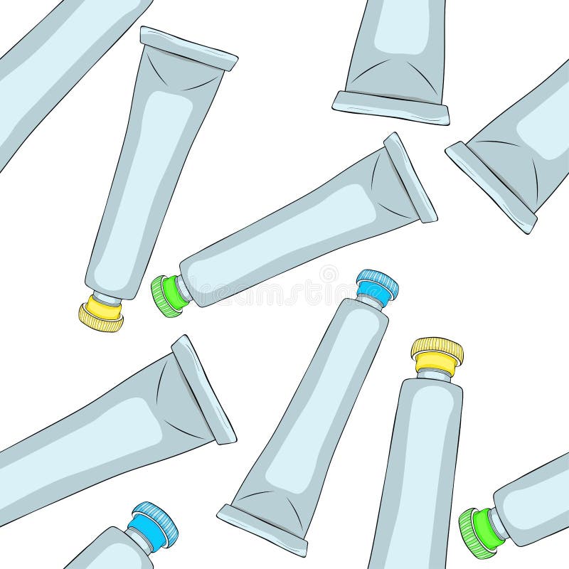 Paint in a Drawing Tube Paints. Vector Illustration Stock Vector ...
