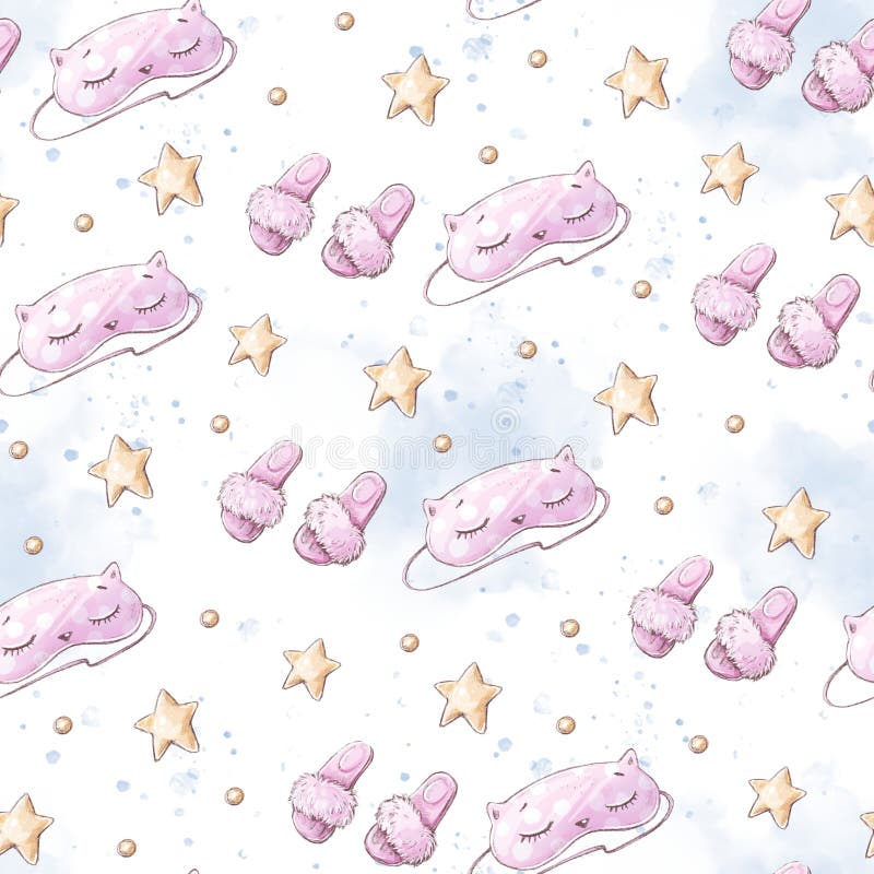 Slumber Party Pattern Stock Illustrations – 192 Slumber Party Pattern ...