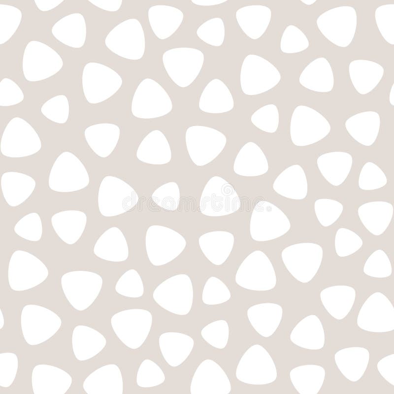 Seamless Pattern in Pale Pastel Colors, Rounde Triangles Stock Vector ...