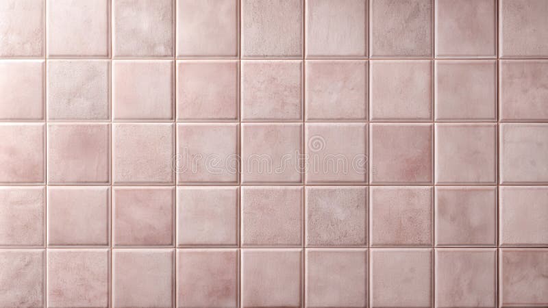 A Seamless Pattern of Pale Pink Square Tiles with Subtle Textured ...