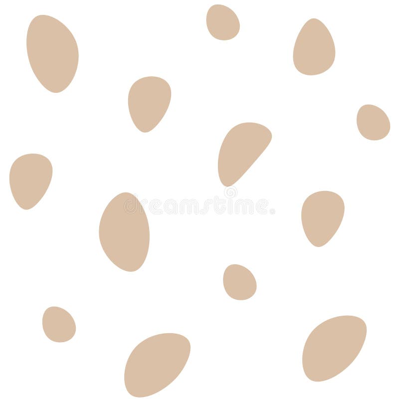 Seamless Pattern Pastel Color with Polka Dots. Random Brown Spots Textured. Stock Vector ...