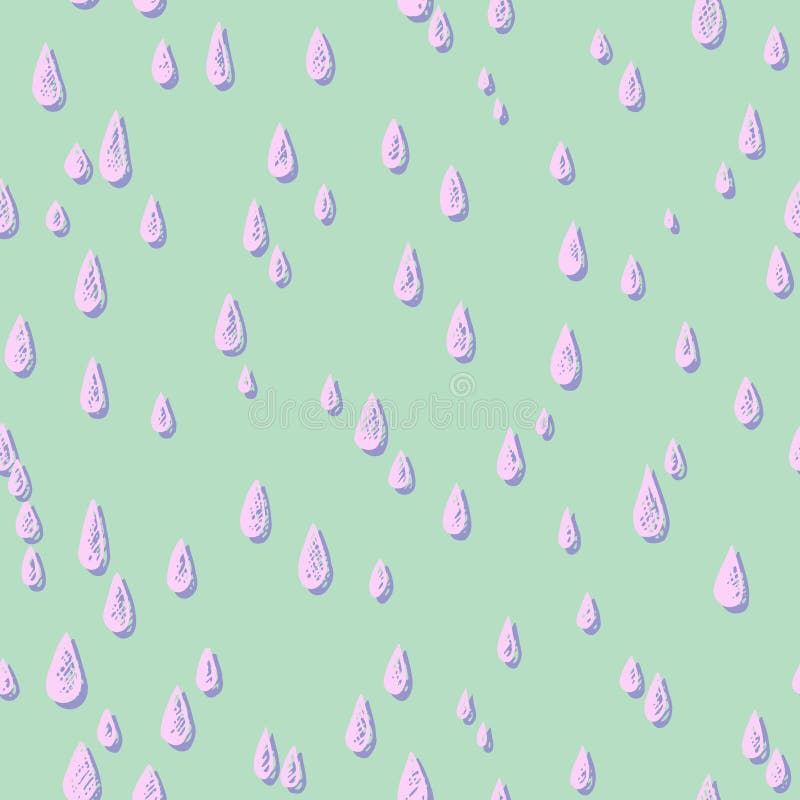 Seamless Pattern in Pastel Colors with Different Size of Drops Stock ...