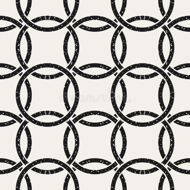 Seamless Pattern with a Pattern of Connected Rings. Continuous Chain of ...
