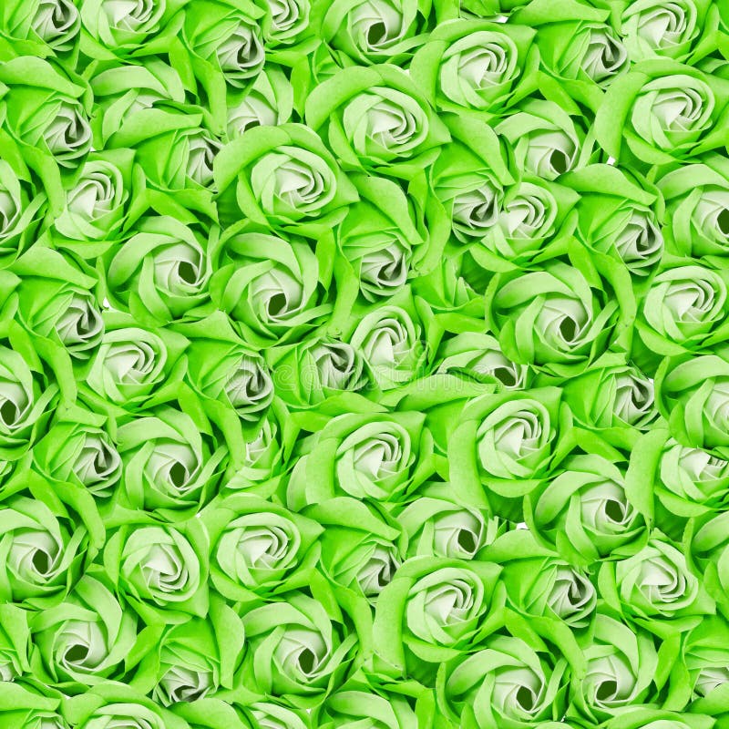 Seamless Pattern Pattern Many Green Roses. Stock Photo - Image of gift ...