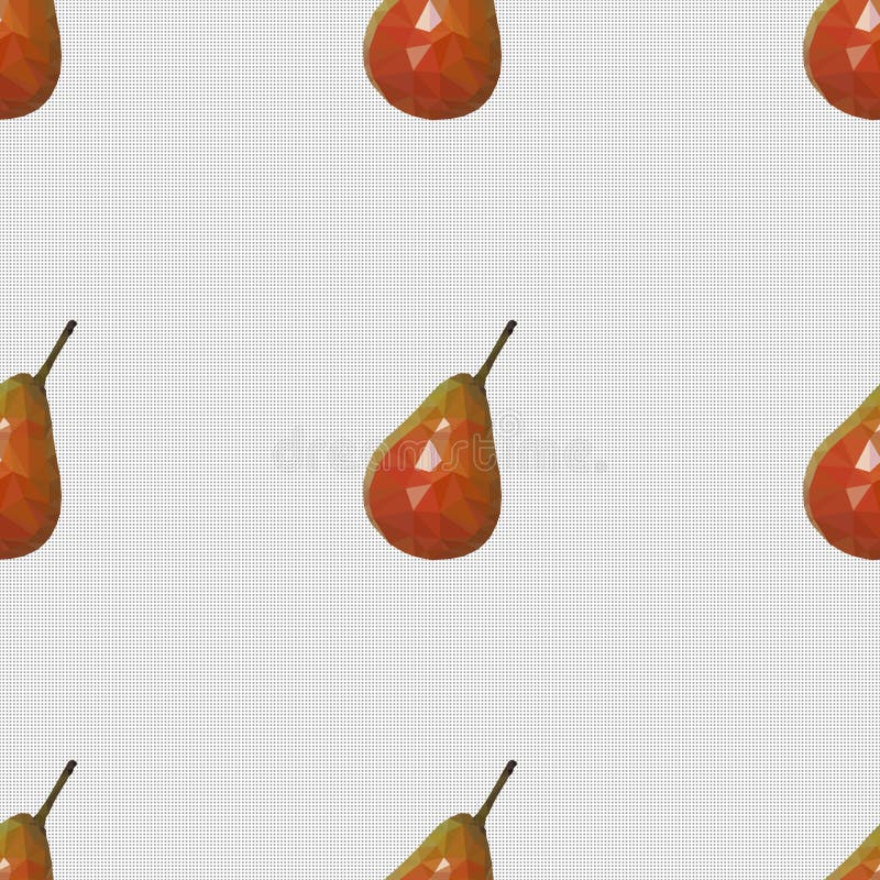 Seamless Pattern with Pears Stock Illustration - Illustration of design ...