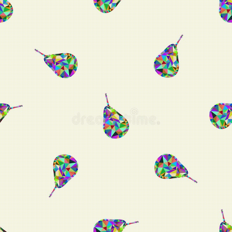 Seamless Pattern with Pears Stock Illustration - Illustration of nature ...