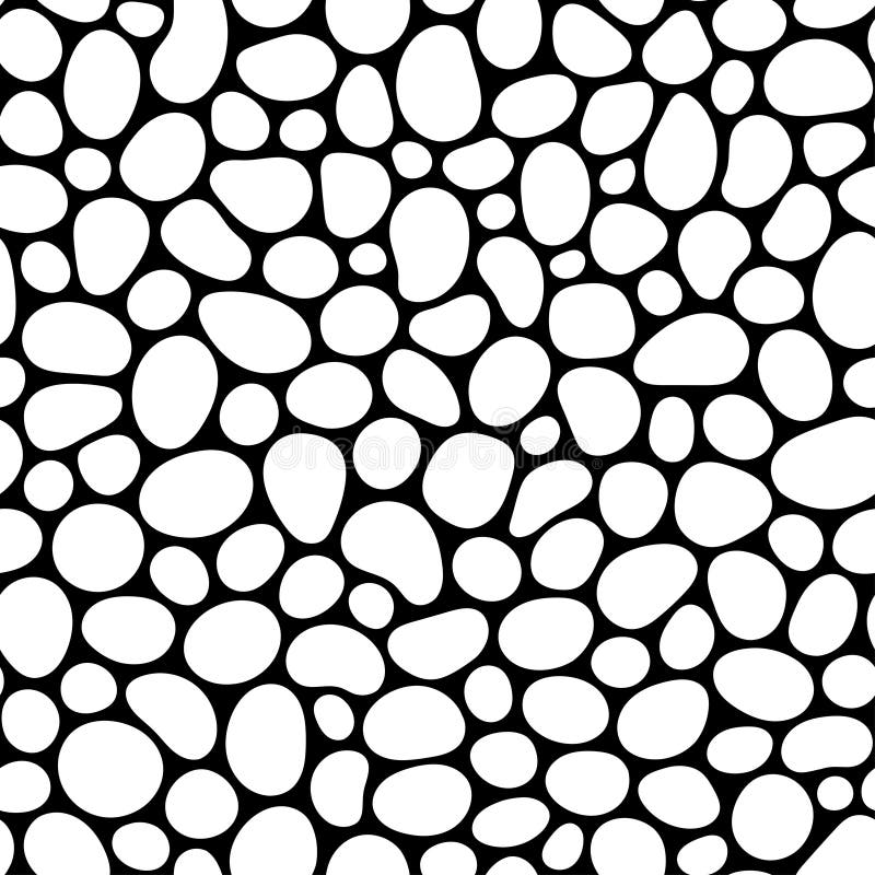 Seamless Pattern with Pebble Stock Vector - Illustration of doodles ...