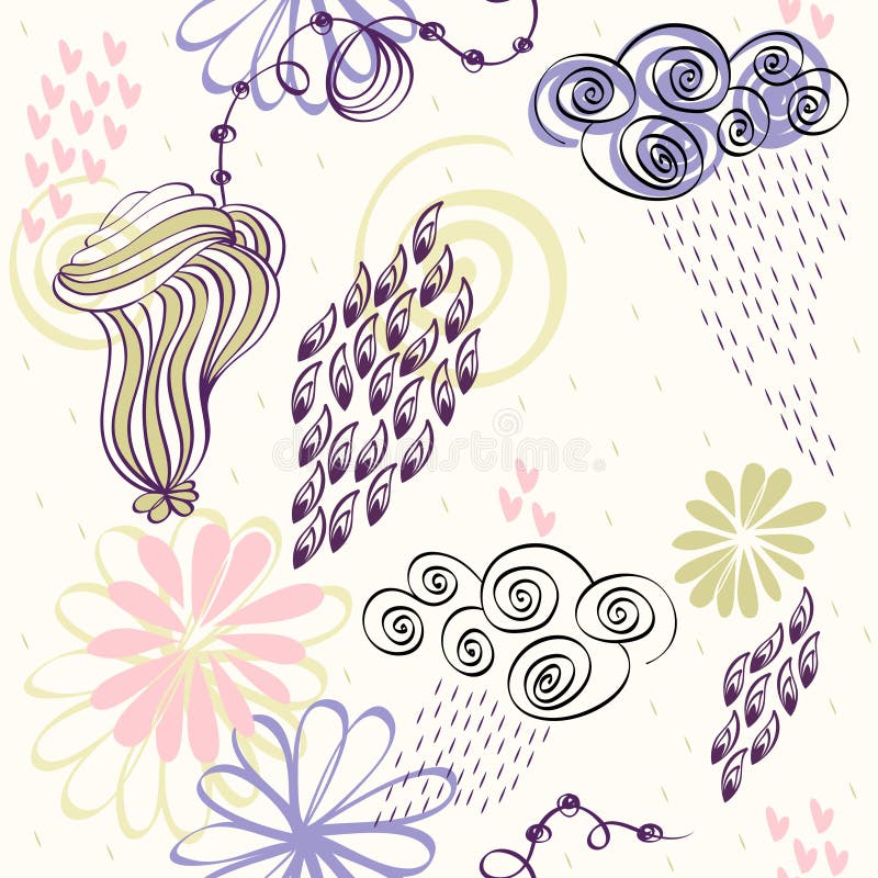 Seamless pattern stock vector. Illustration of painting - 37005363