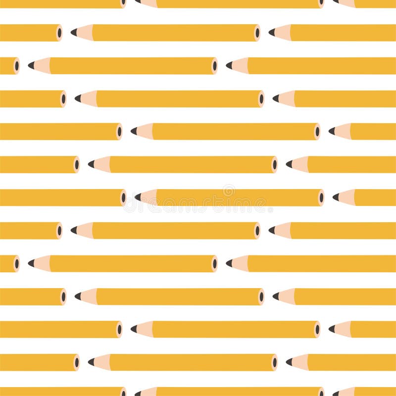Seamless Pattern with Pencil, Repeat Pattern. Design for Education ...