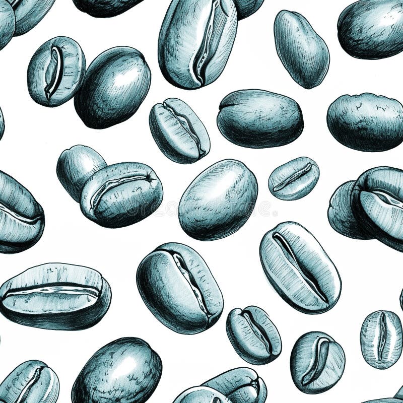 Seamless Pattern in Pencil Sketch Style for Menu Design, Textiles or ...