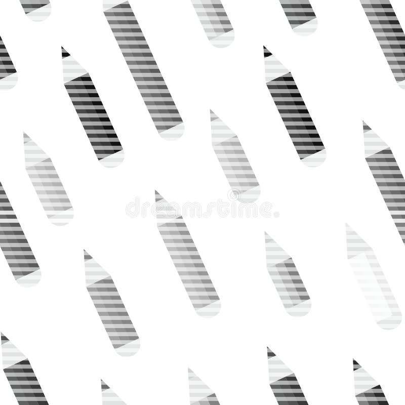 Seamless Pattern with Pencils and White Transparent Lines. Stock Vector ...