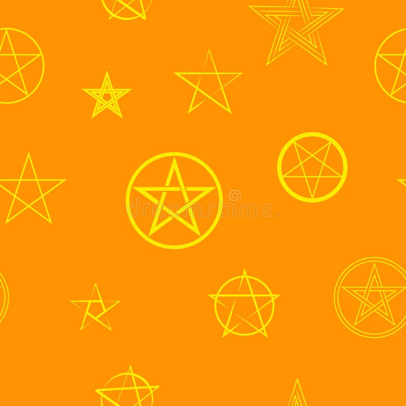 Seamless Pattern with Pentagrams Stock Vector - Illustration of sign ...