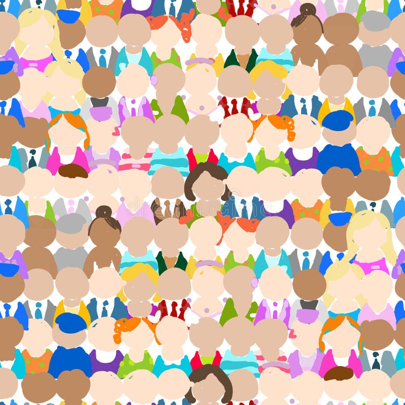 Christmas Social Media People Pattern Background Stock Vector ...