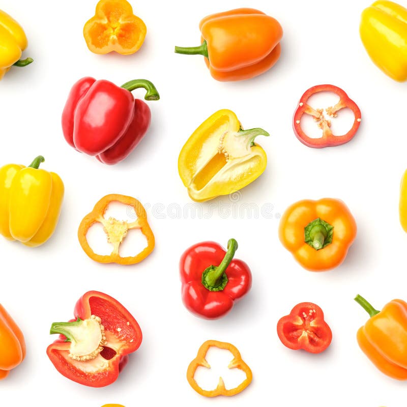Seamless Pattern with Pepper. Abstract Pepper Background Stock Image ...