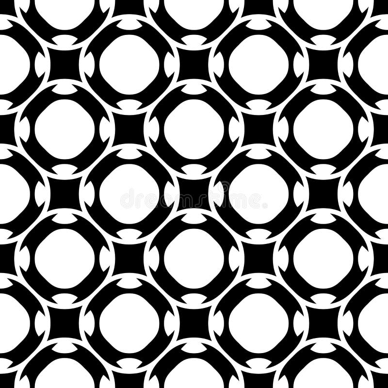 Seamless Pattern, Perforated Circles, Rounded Squares. Stock Vector ...