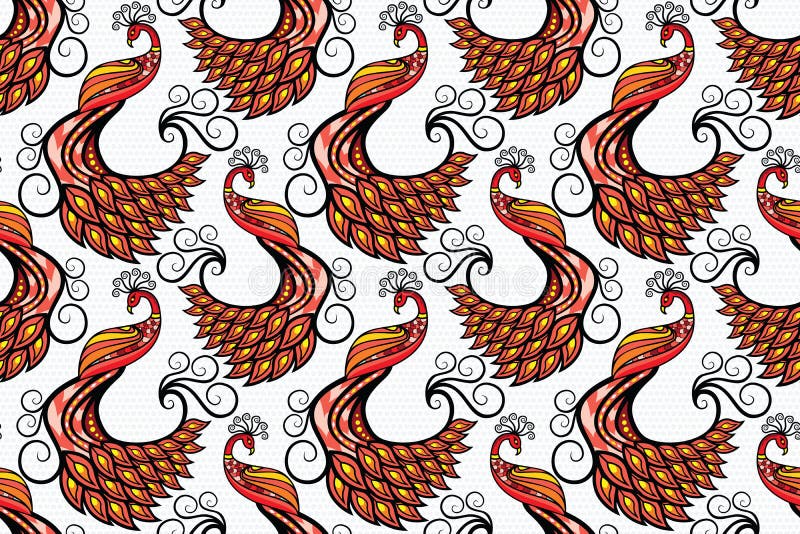 Phoenix Batik Background Stock Illustrations – 46 Phoenix Batik ...