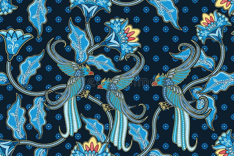 Phoenix Batik Background Stock Illustrations – 120 Phoenix Batik ...