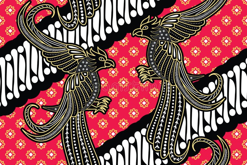 Phoenix Batik Background Stock Illustrations – 121 Phoenix Batik ...