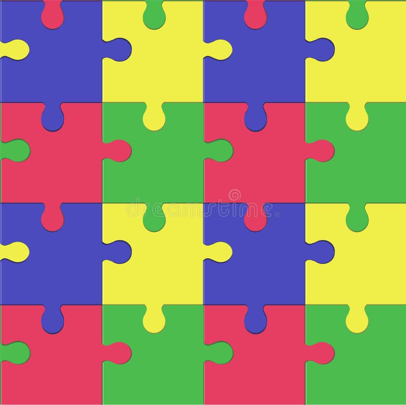 Puzzle Different Colors Stock Illustrations – 1,263 Puzzle Different ...