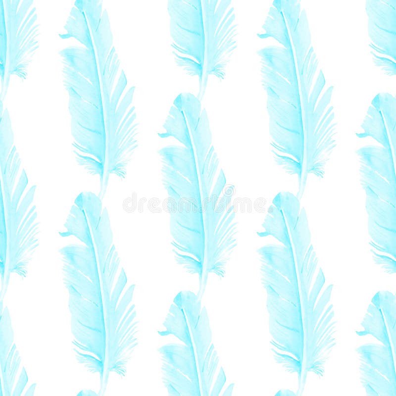 Seamless Pattern with Pigeon Feathers Stock Illustration - Illustration ...