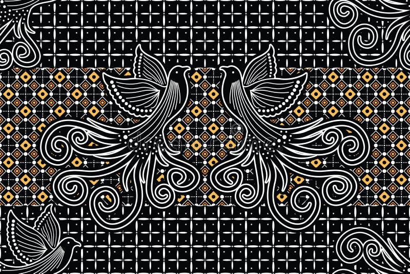 Seamless Pattern with Pigeon Vector Illustration Stock Vector ...