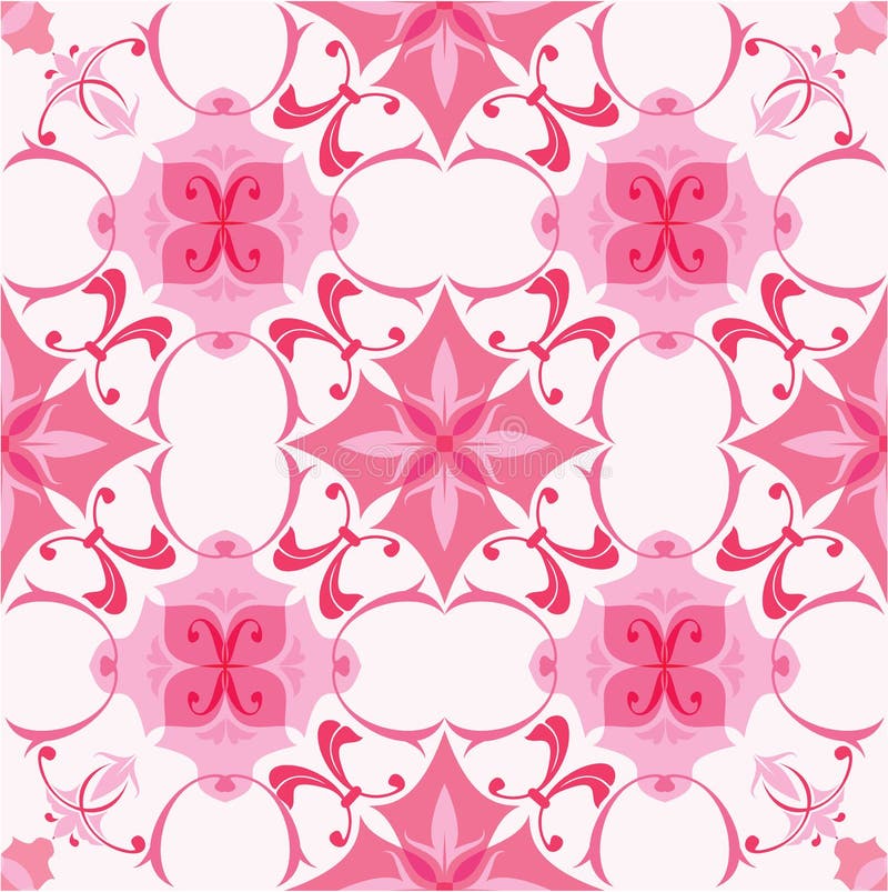 Seamless Pattern in Pink Colors Stock Vector - Illustration of luxury ...