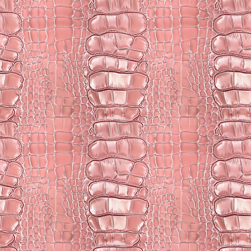Seamless Pattern with Pink Crocodile Leather Texture. Stock ...