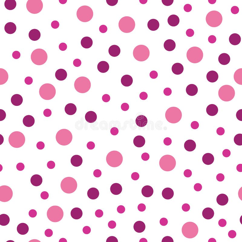 Seamless Pattern of Pink Dots. Abstract Background Stock Illustration ...