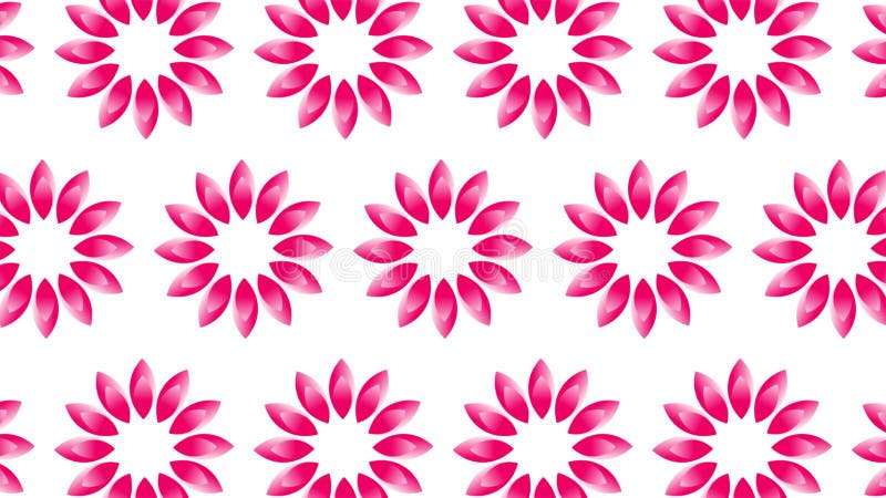 Seamless Pattern Pink Flower Aesthetic Background Loop Video Stock ...