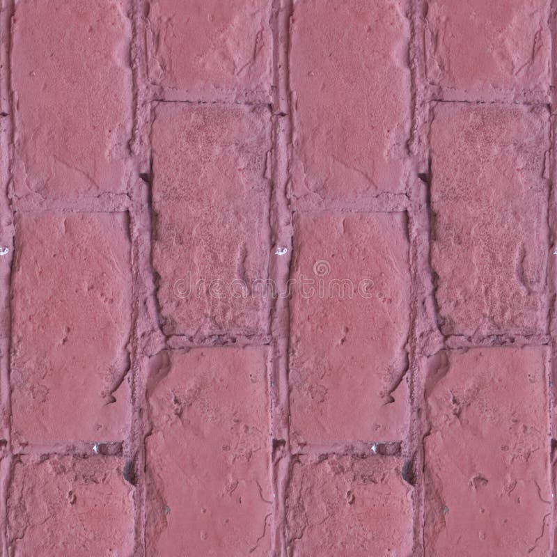 Seamless Pattern with Pink Old Bricks Stock Image - Image of ...