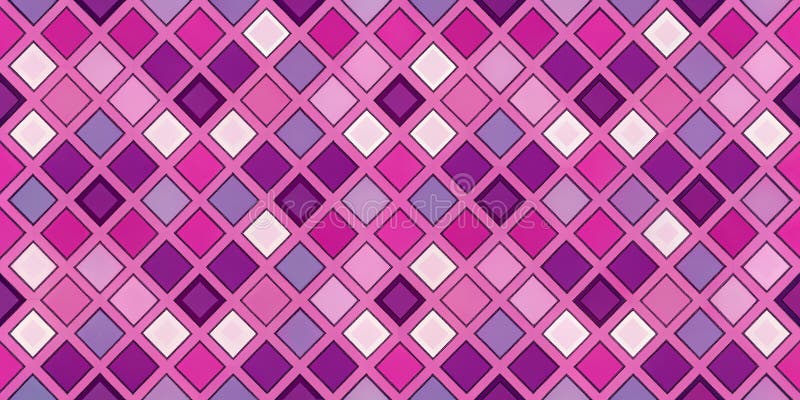 Seamless Pattern of Pink and Purple Squares Creating a Modern Geometric ...