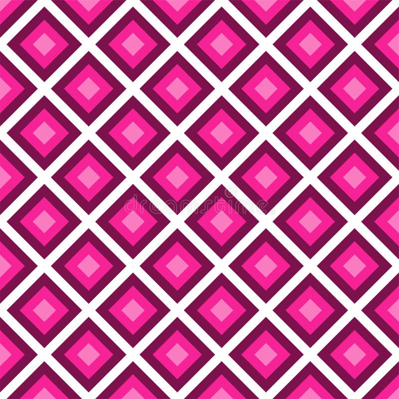 Seamless Pattern Pink Square, EPS 10 Stock Illustration - Illustration ...