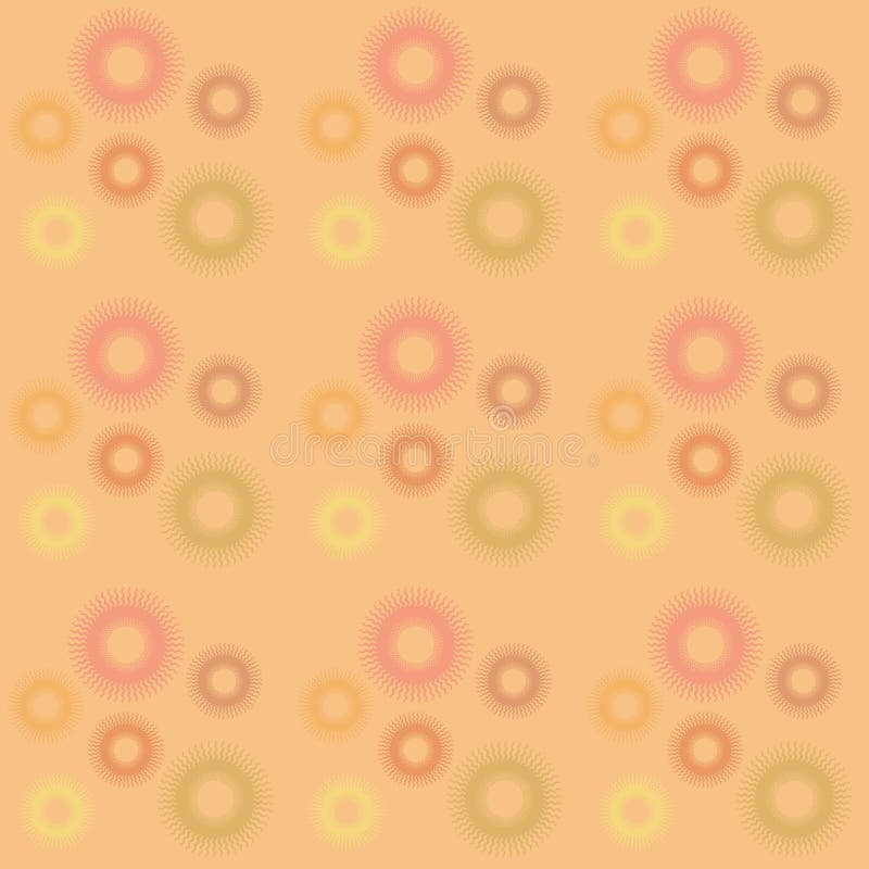 Seamless Pattern of Pink, Yellow and Red Shapes Stock Vector ...