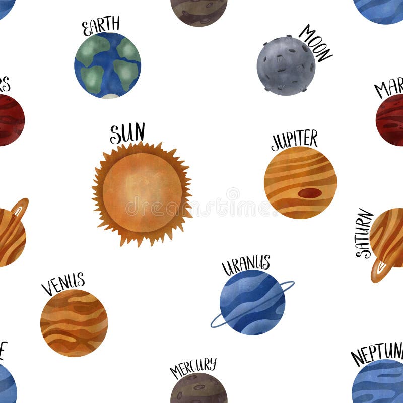 Cute Planets Names Stock Illustrations – 25 Cute Planets Names Stock ...