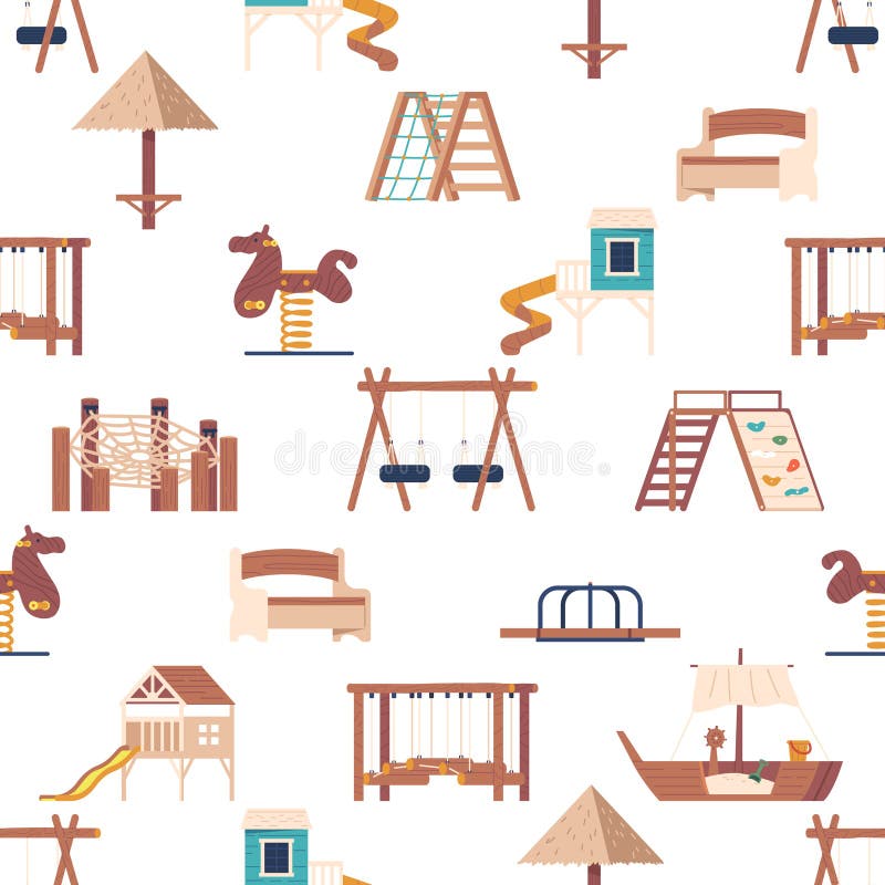 Seamless Playground Pattern Picture. Image: 17918917