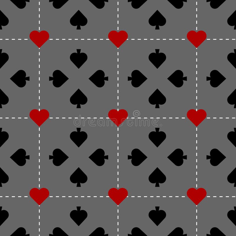 Playing Card Suits Pattern Stock Illustrations – 868 Playing Card Suits ...