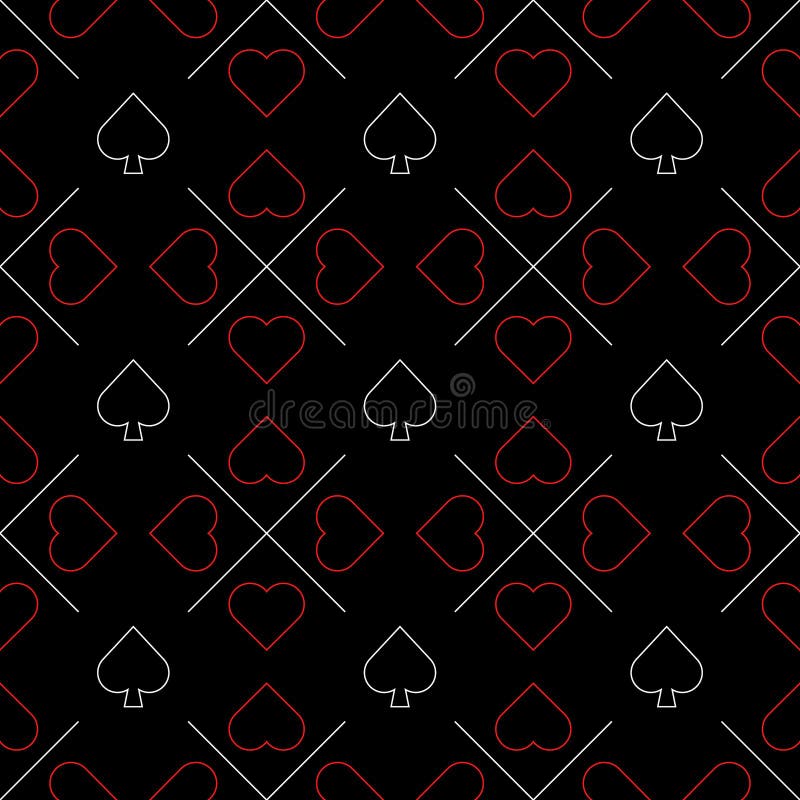 Playing Card Symbol Mosaic Background Stock Illustrations – 158 Playing ...
