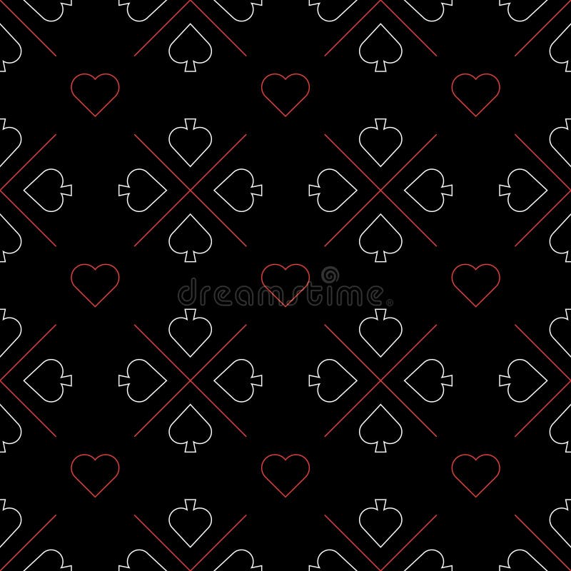 Playing Card Symbol Mosaic Background Stock Illustrations – 158 Playing ...