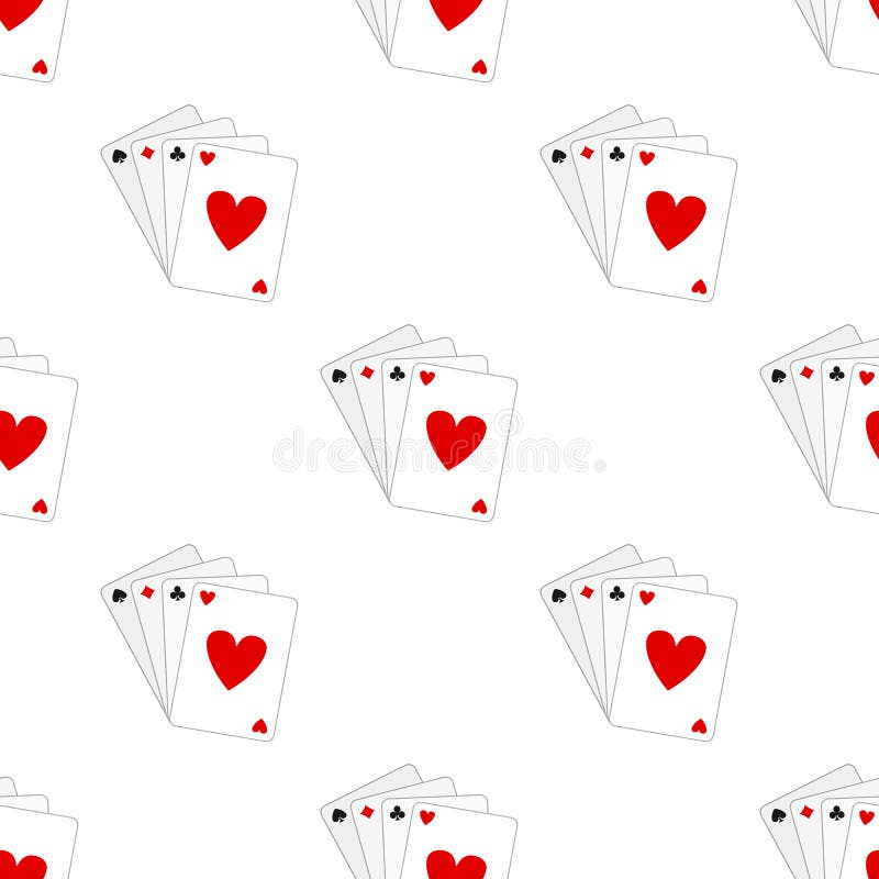 Seamless Texture Playing Cards Stock Illustrations – 877 Seamless ...